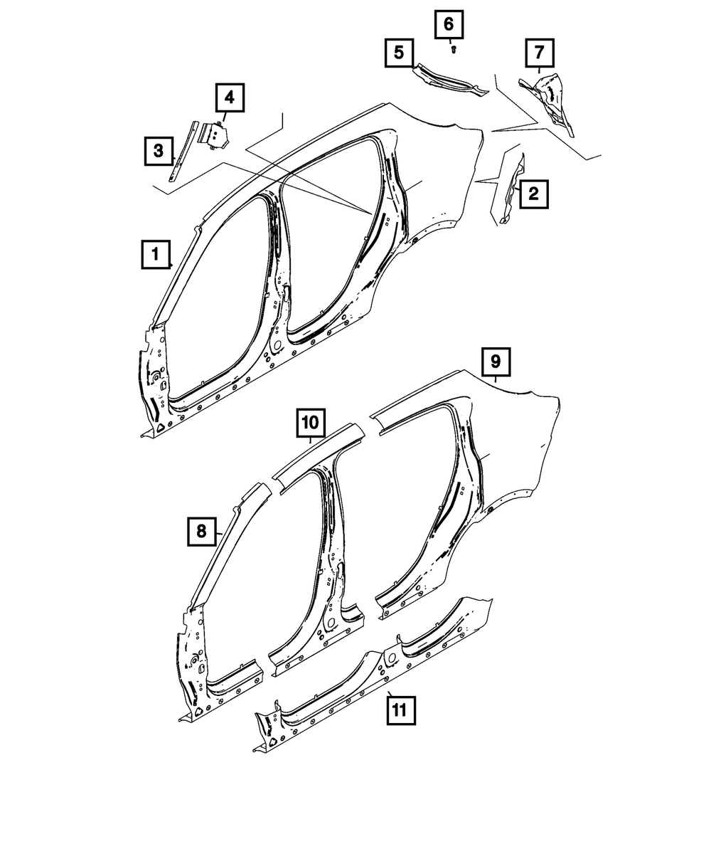 2023-2025 Dodge Hornet Lift-Gate Opening Trough, Right 68609968AA ...