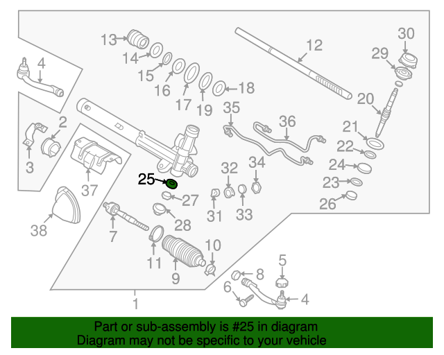 57735-3C000 - Pinion Valve Bearing 2009-2010 Kia Optima | Kia.Parts Store