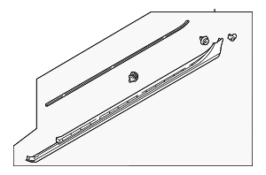 2019-2020 Volvo Rocker Panel Guard - Passenger Side (RH) 39790367 ...