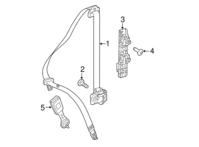 447-860-24-69-9051 - Buckle 2016-2023 Mercedes-Benz Metris | Mercedes ...