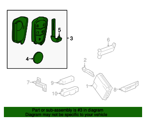 2016-2020 Cadillac Transmitter (Replaces 13510255) 13544042 GM ...