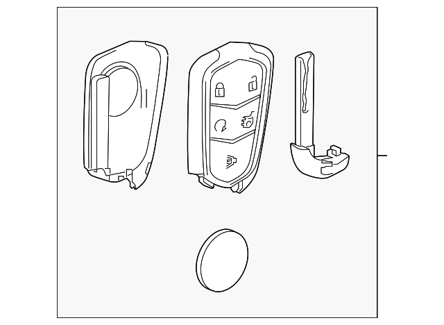 2016-2020 Cadillac Transmitter (Replaces 13510255) 13544042 GM ...
