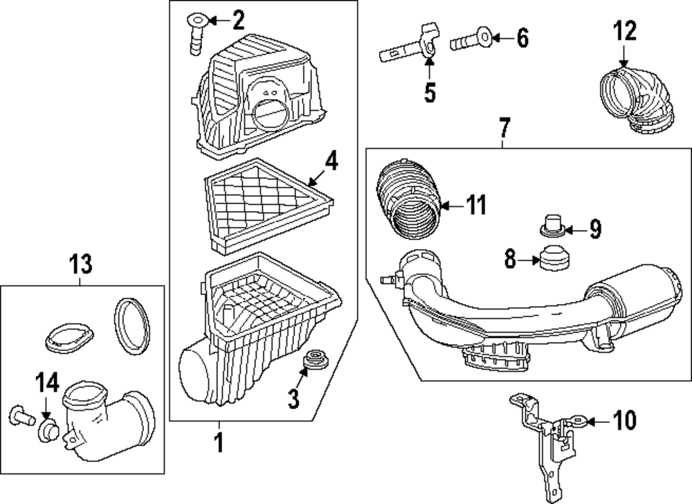 2024-2025 GM Engine Air Intake Hose Bracket 26484686 | GM Parts Center