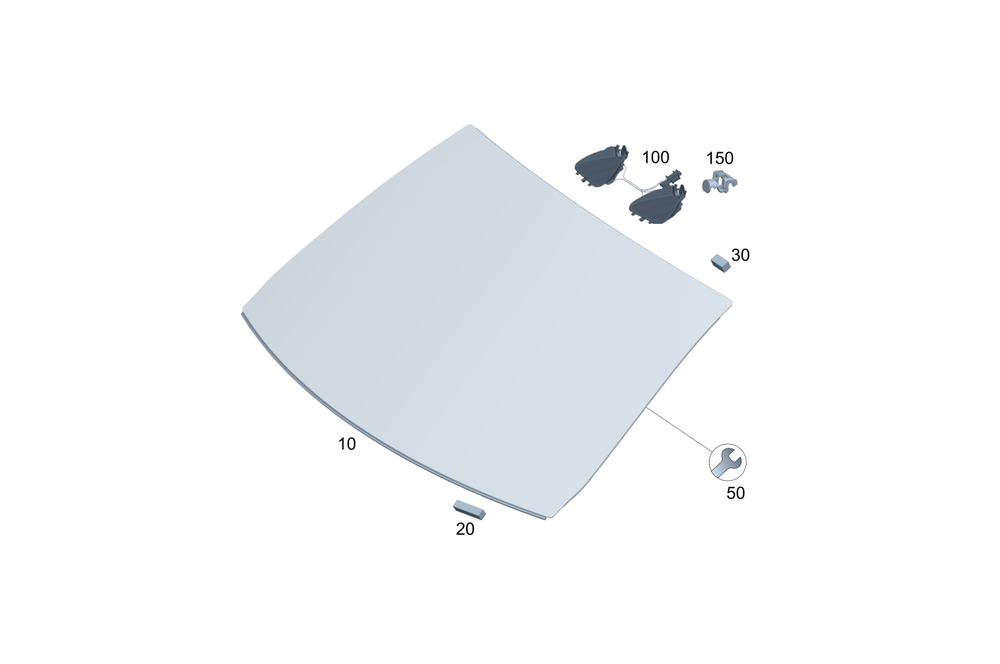 254-670-61-01 - Windshield 2016-2026 Mercedes-Benz | Mercedes-Benz USA ...