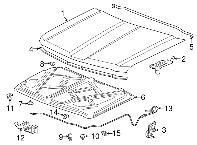 2016-2019 Chevrolet Hood Panel 23392664 | GMC Parts Canada