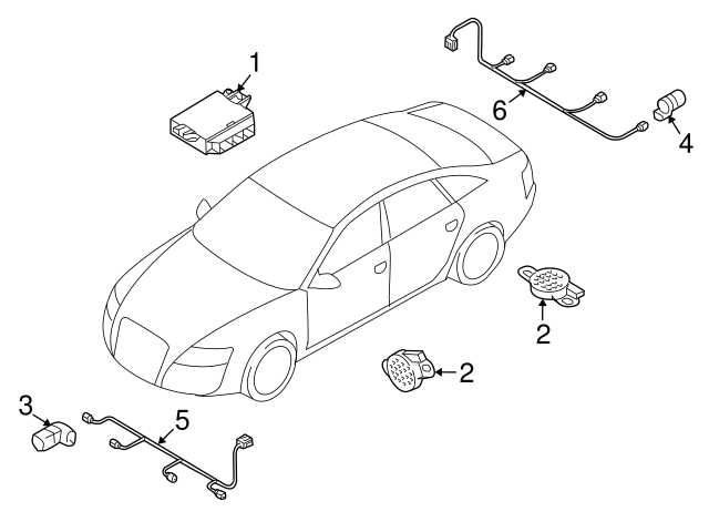 5Q0-919-279 - Warning Buzzer 2015-2024 Audi | Audi OEM Parts