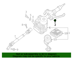 13270-08001 - Steering Column Nut 2004-2025 Kia | Kia.Parts Store