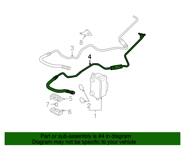 2006-2010 BMW Oil cooling pipe outlet 17-22-7-573-108 | AutoNationParts.com