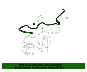 17227573106 - 2006-2010 BMW Trans Cooler Inlet Hose (17-22-7-573-106 ...