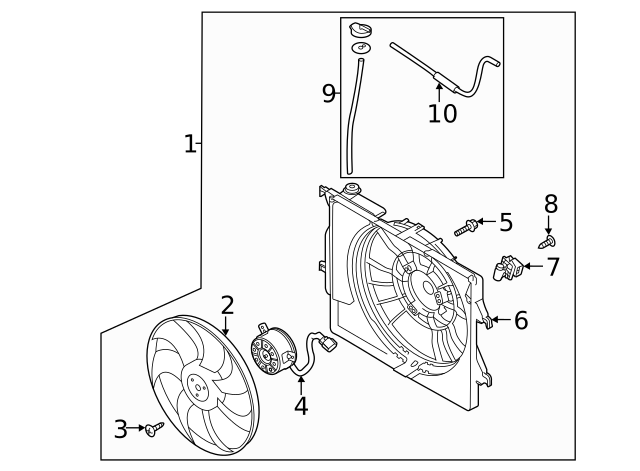 2020-2024 Hyundai Venue Fan Assembly 25380-K2000 | OEM Parts Online