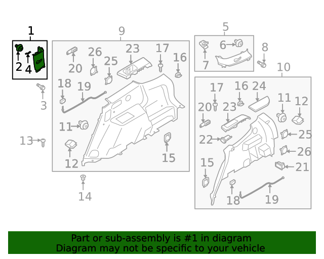 85860-S9000WK - Upper Pillar Trim 2020-2024 Kia Telluride | Kia.Parts Store