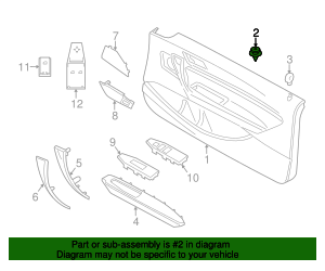 51418224768 - 1999-2025 BMW Door Trim Panel Clip (51-41-8-224-768 ...