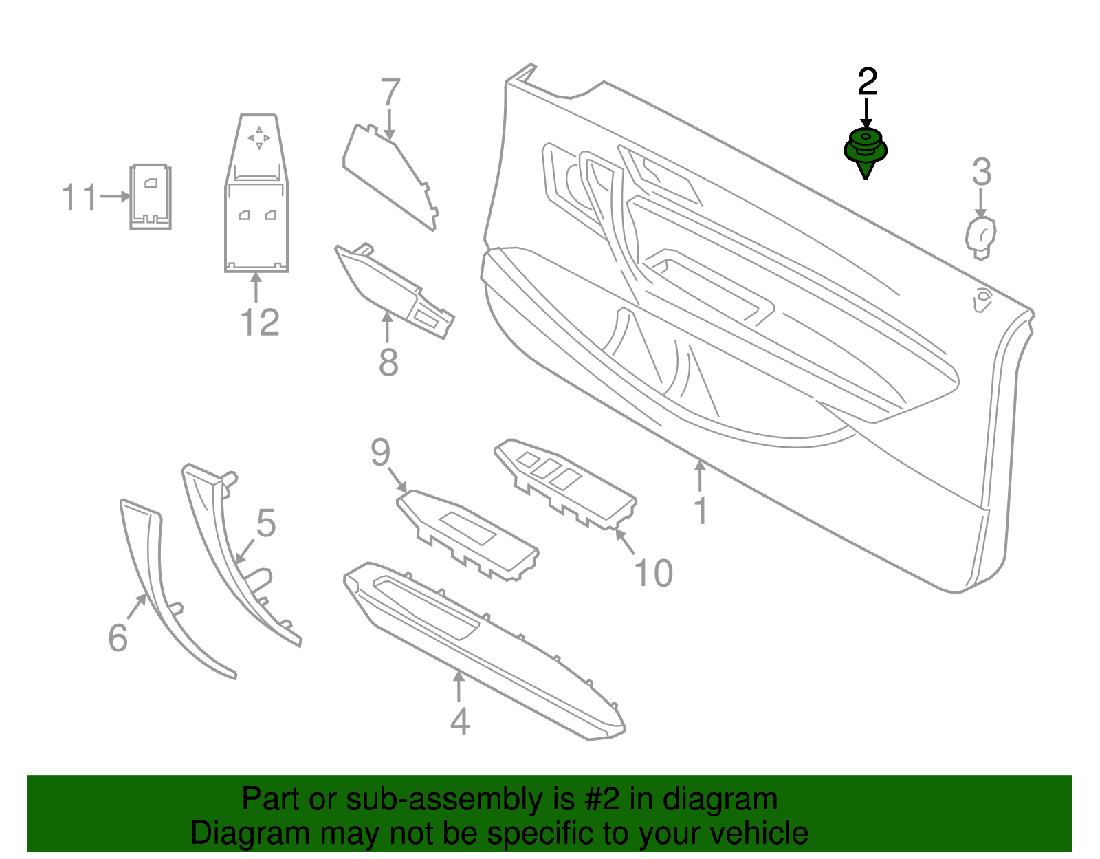 51418224768 - 1999-2025 BMW Door Trim Panel Clip (51-41-8-224-768 ...