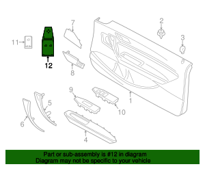 61319226268 - 2014-2021 BMW Window Switch (61-31-9-226-268) | BMW of ...