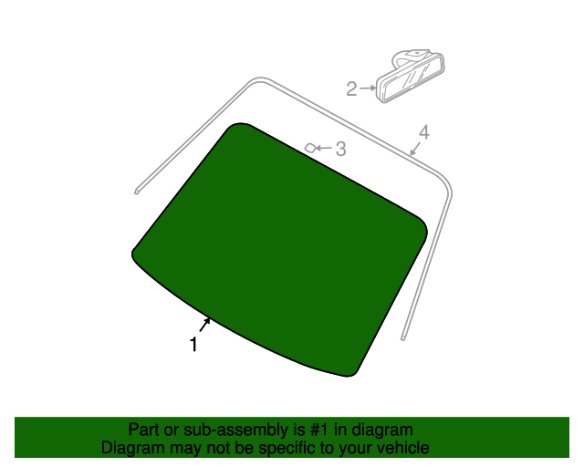 2003-2008 Hyundai Tiburon Glass Assembly Windshield 86110-2C000 | OEM ...