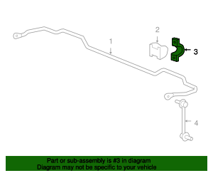 1999-2018 Acura Stabilizer Bar Bracket 52308-TR7-A00 | Acura Parts Now