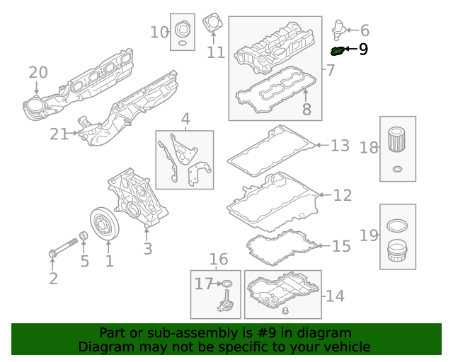 11128071821 - 2018-2022 BMW Valve Cover Seal (11-12-8-071-821) | BMW of ...
