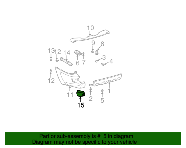 2003-2009 Toyota 4Runner Reflector 81590-60141 | Toyota Parts Center