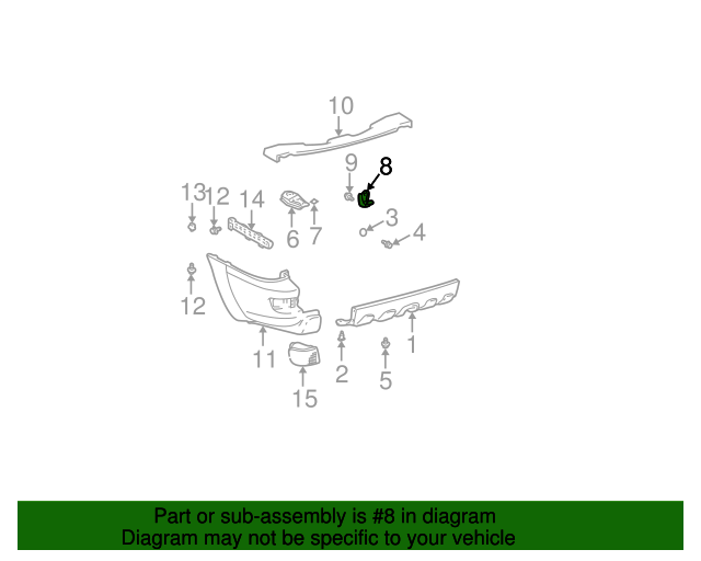 2003-2005 Toyota 4Runner Bumper Cover Reinforcement 52173-35050 ...