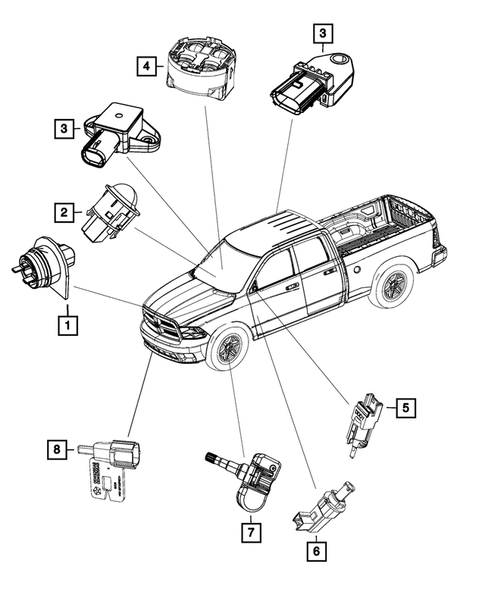 Sensors for 2014 Ram 2500 | Mopar Factory Parts