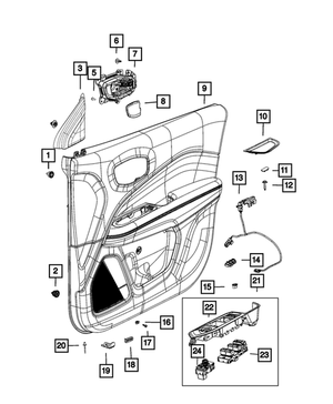 2017-2022 Jeep Compass Door Panel Attaching Pin 68364242AA | My Mopar Parts