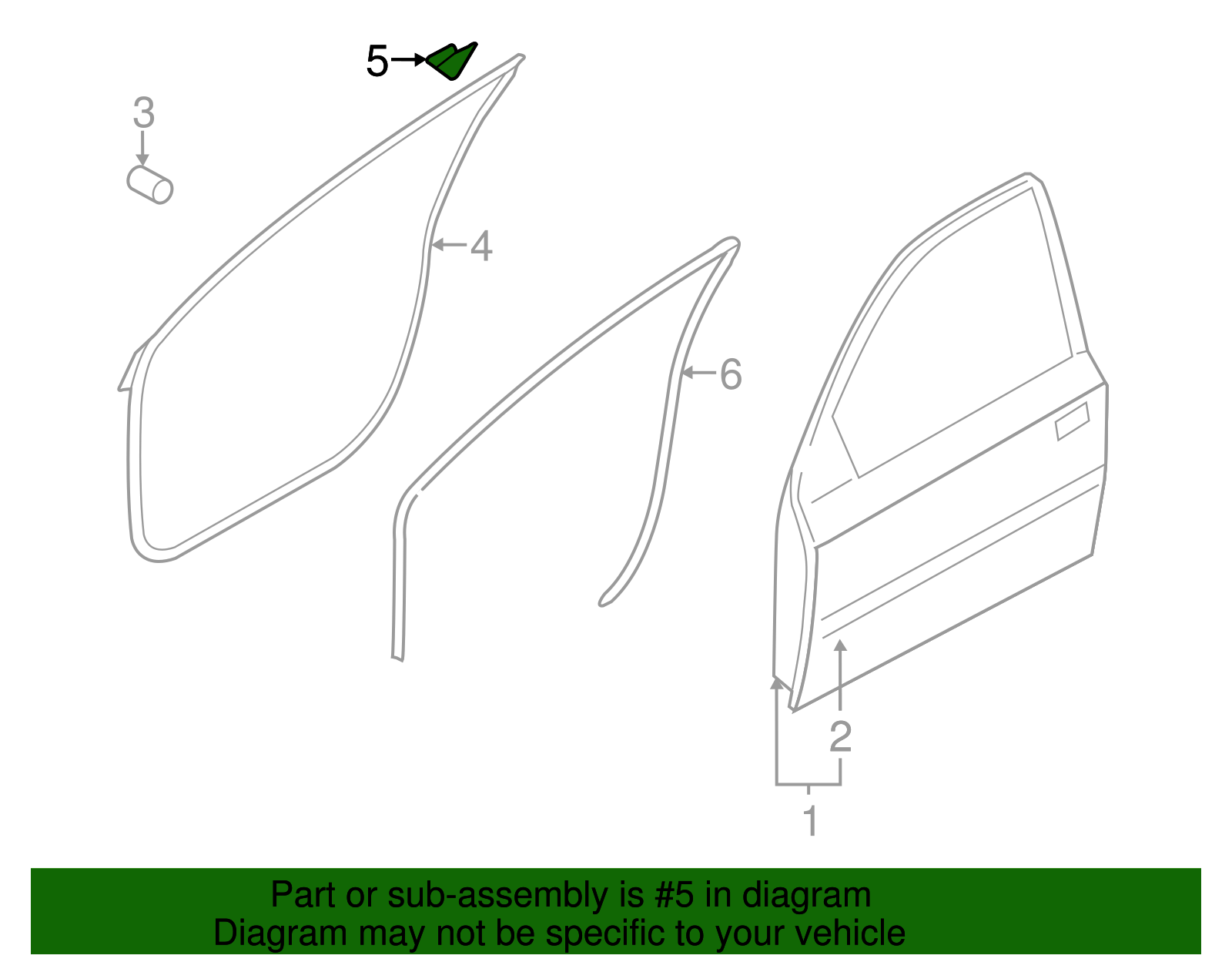 2012-2017 Hyundai Accent Corner Trim 82270-1R000 | Hyundai Wholesale Direct