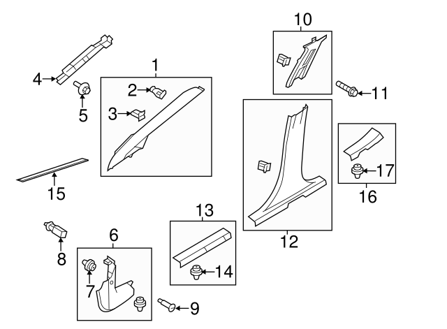2011-2019 Ford Fiesta Front Sill Plate - Driver's Side (LH) BE8Z ...