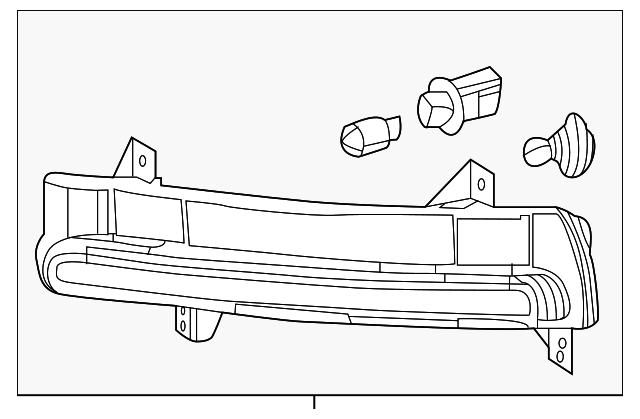 2017-2020 Jeep Compass Signal Lamp - Driver's Side (LH) 55112721AB ...