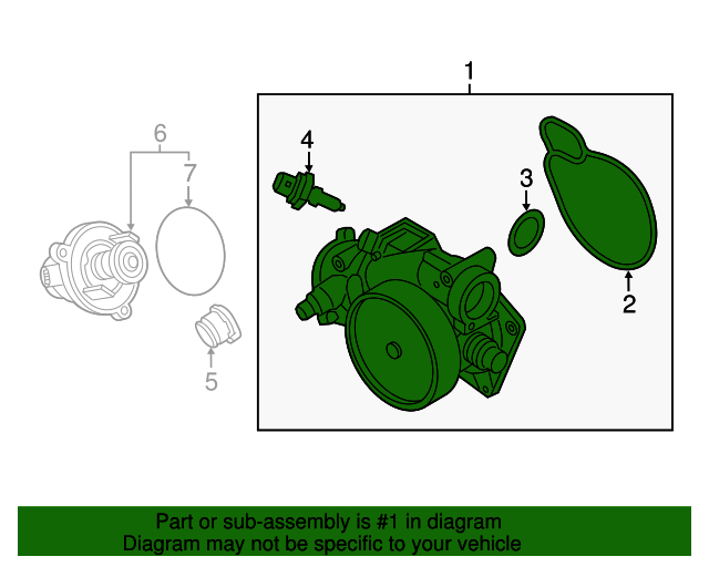 11-51-7-548-263 - Engine Water Pump 2008-2019 BMW | AutoNationParts.com