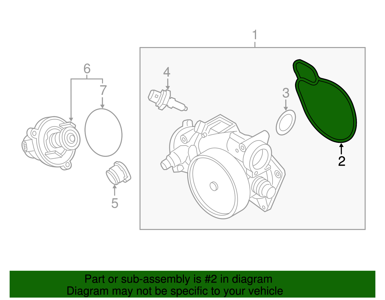 11517549445 - 2008-2025 BMW Water Pump Assembly Gasket (11-51-7-549-445) | BMW of South Atlanta ...