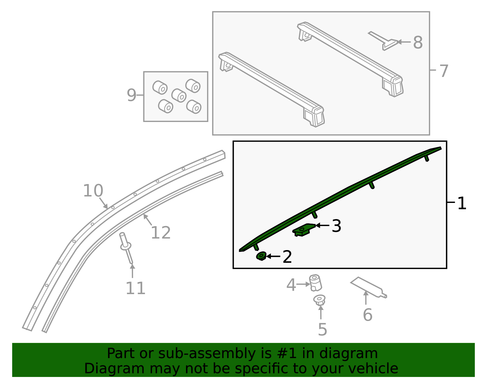 4M8-860-021-H-3Q7 - Rail 2019-2024 Audi | Audi OEM Parts