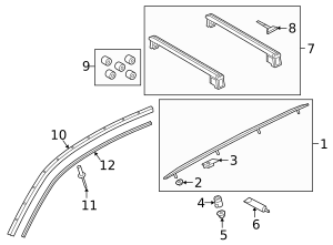 4M8-860-019 - Audi Q8 Roof Rack Cross-Member 2019-2023 Audi | Audi ...