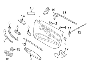Genuine BMW 51-41-7-403-884 | Switch Panel | FREE Shipping on Most ...