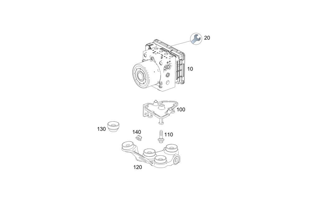 2018-2021 Mercedes-Benz | Hydraulic Unit | 205-431-47-00 | MB Dealer Parts
