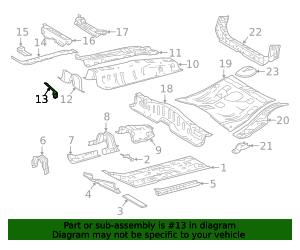 2020-2023 Toyota Center Panel Center Support 57533-0A030 | Toyota Parts ...