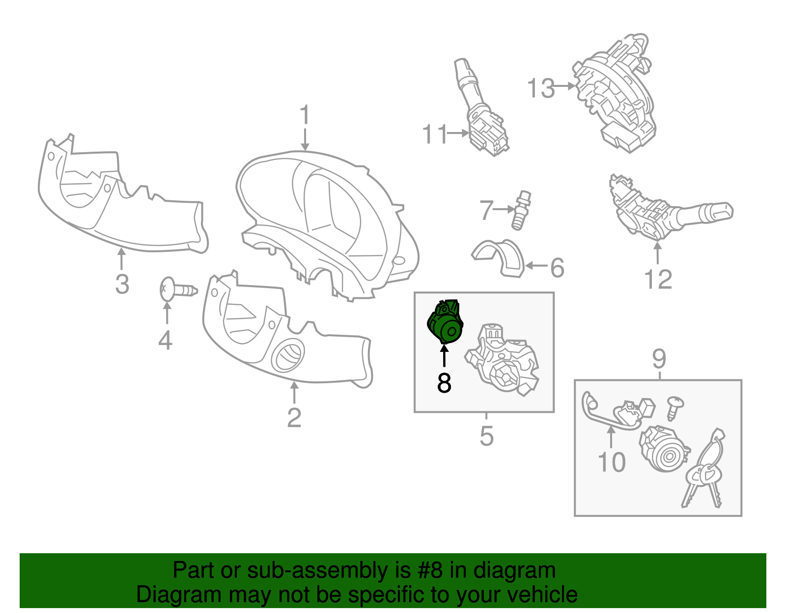 93110-3S000 - Ignition Switch 2011-2019 Kia | Kia.Parts Store