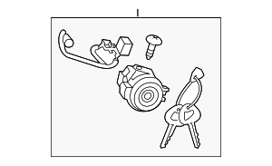 2014-2019 Kia | Ignition Lock Cylinder | 81905-B2000 | Kia Auto Parts