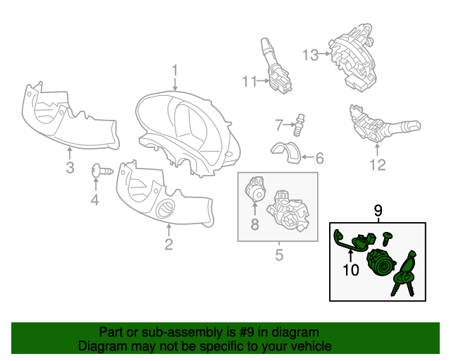 2014-2019 Kia Ignition Lock Cylinder 81905-B2111 | OEM Parts Online