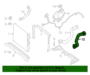 2016-2020 Mercedes-Benz Radiator Coolant Hose 253-501-37-82 ...