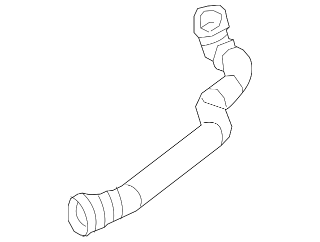253-501-72-00 - Radiator Coolant Hose 2017-2020 Mercedes-Benz ...