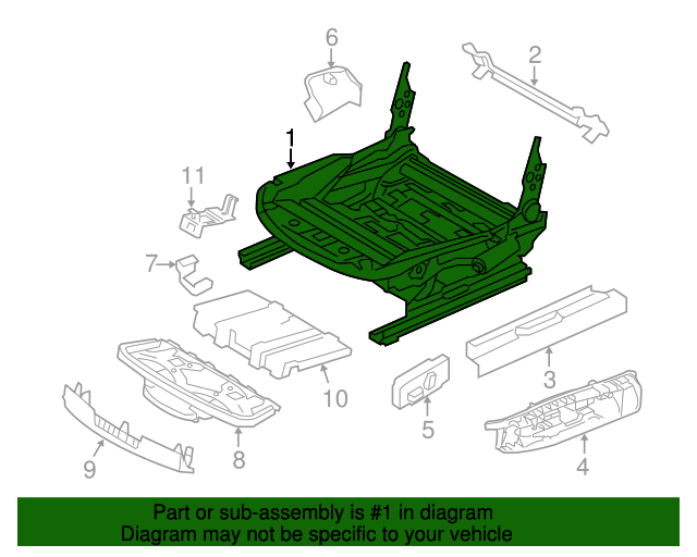 52-10-6-959-295 - Electrical seat mechanism, left 2007-2013 BMW ...
