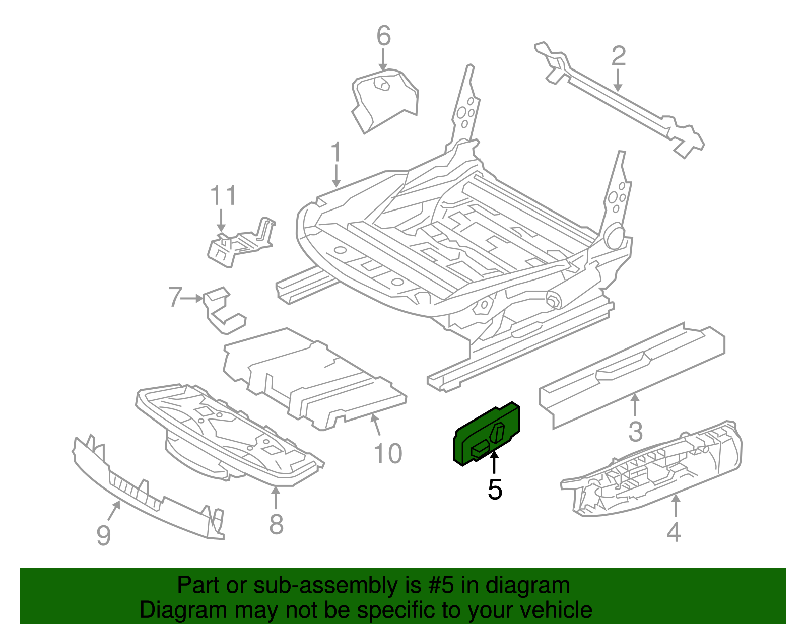 61319275069 - 2006-2017 BMW Power Seat Switch (61-31-9-275-069) | BMW ...