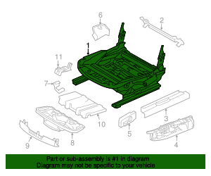 Genuine BMW 52-10-7-135-546 | Seat Adjust Assembly | FREE Shipping on ...