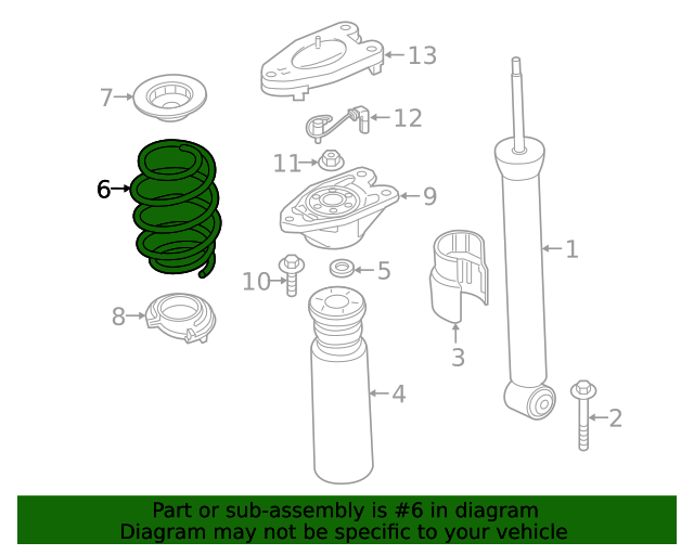 Genuine BMW 33-53-6-866-762 | Coil Spring | FREE Shipping on Most ...