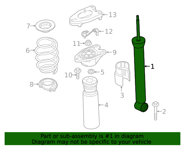 Genuine BMW 37-10-6-885-338 | Shock Absorber | FREE Shipping on Most ...