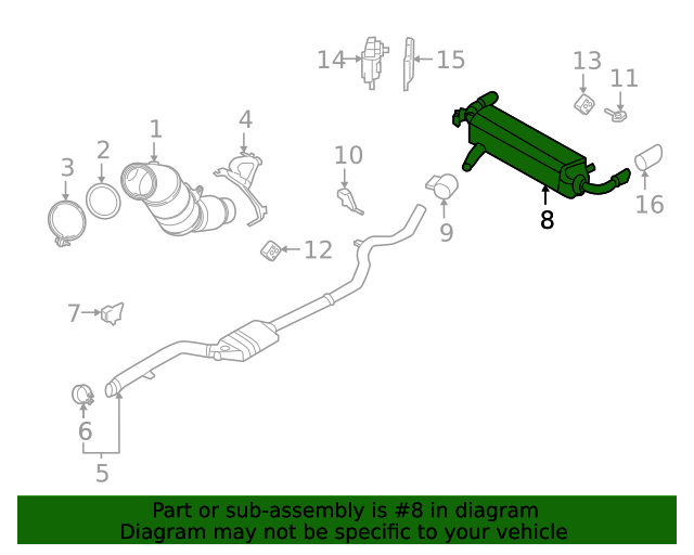 Genuine BMW 18-30-7-933-830 | Muffler | FREE Shipping on Most Orders ...