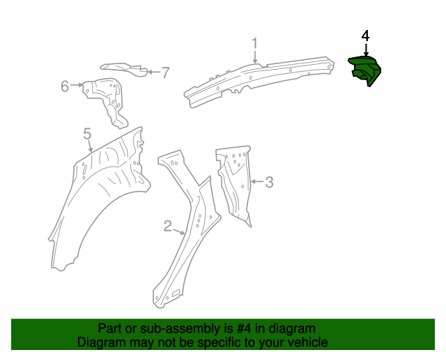 41007333990 - 2014-2019 BMW Rear Reinforced (41-00-7-333-990) | BMW of ...