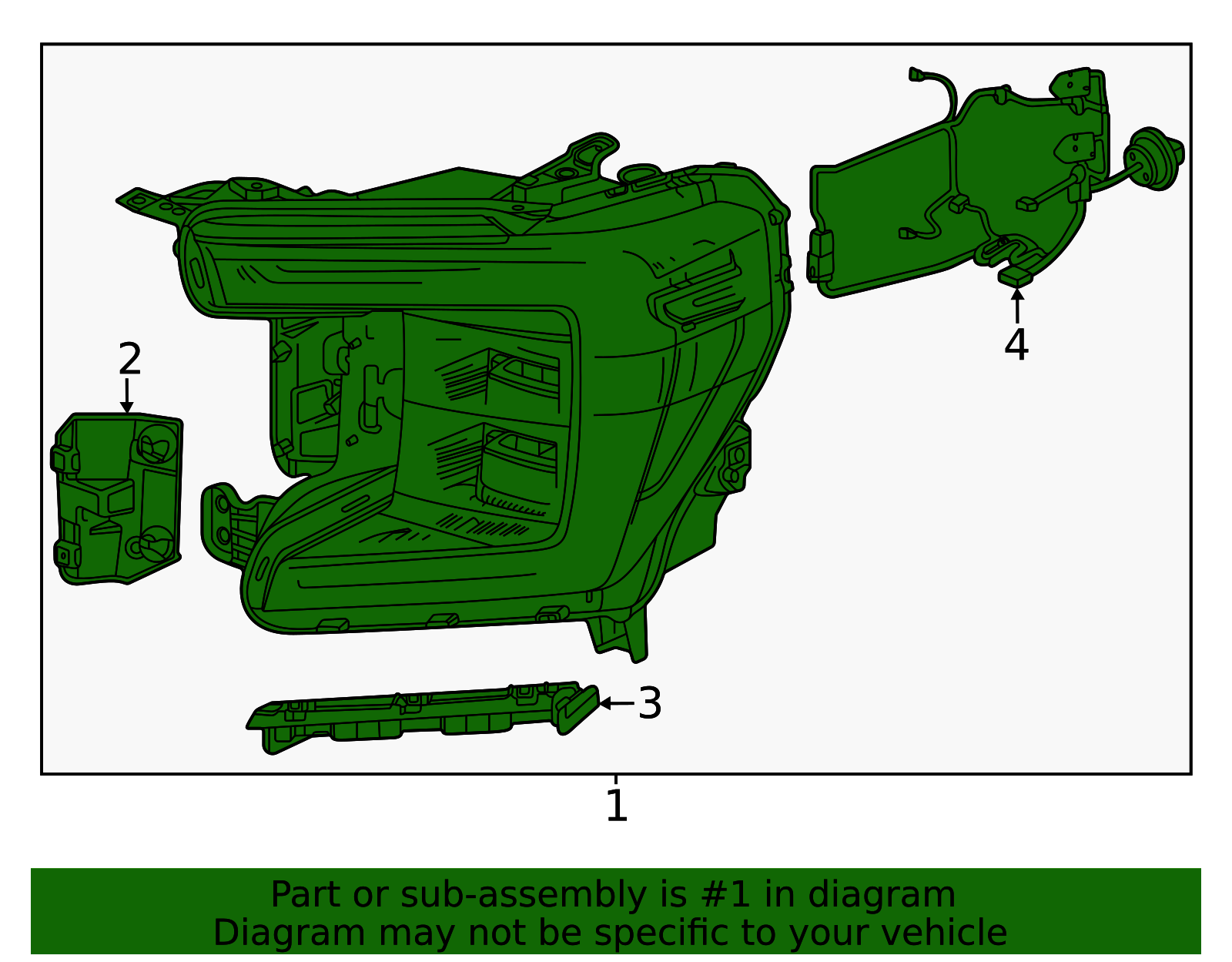 (Replaces 85609438) Driver Side Headlamp 86546577 GM | GMPartsDirect.com