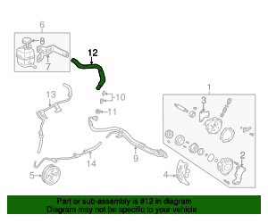44348-06160 - Reservoir Hose - 1992-2001 Toyota | OEM Genuine Toyota Parts
