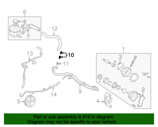 44338-08010 - Bolt, Union(For Pressure Feed Tube) 1997-2008 Toyota ...